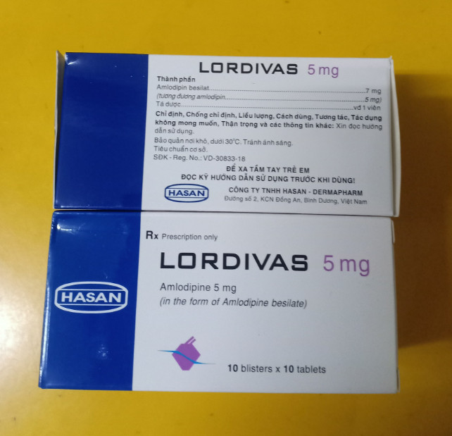Lordivas Amlodipine 5mg Hasan (h/100v)